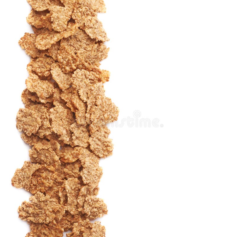 Whole Grain Cereal Flakes Composition Stock Image - Image of crisp ...