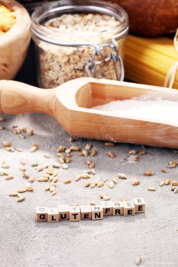 Whole Grain Products with Complex Carbohydrates Stock Image - Image of ...