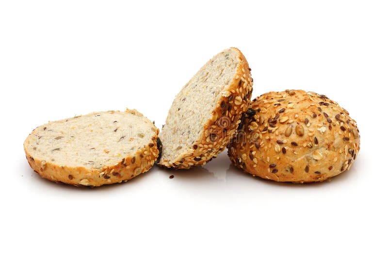 Whole grain rolls stock photo. Image of eating, pastry - 36747754