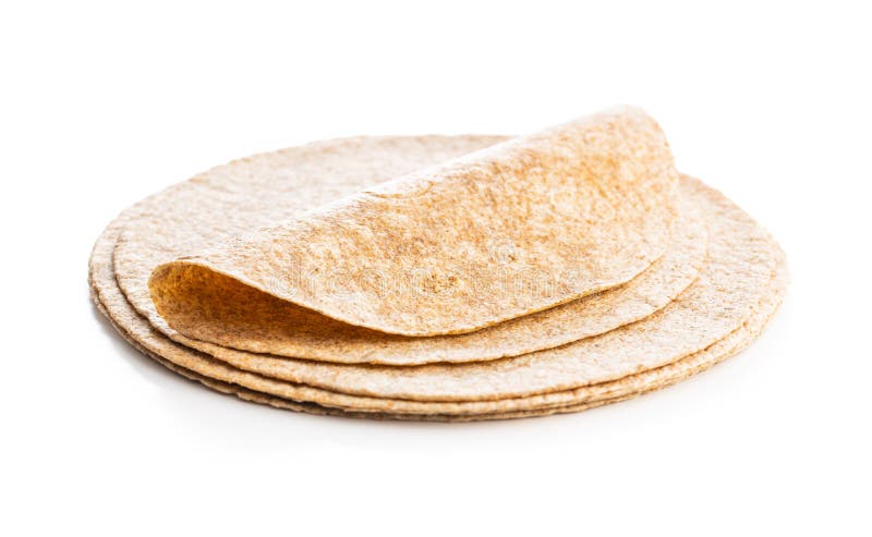 Whole grain tortilla wraps stock image. Image of isolate - 218479715