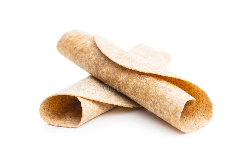 Whole grain tortilla wraps stock image. Image of isolated - 218479777