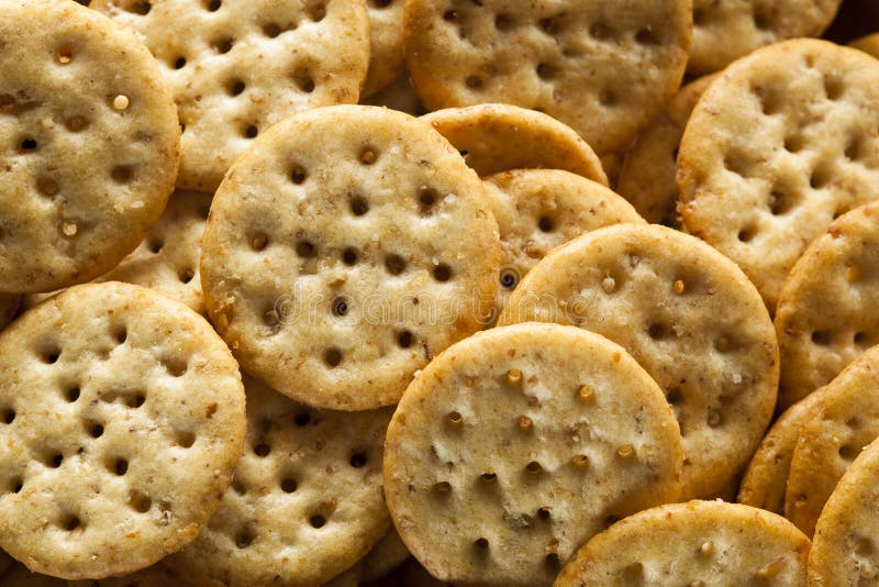 Whole Grain Wheat Round Crackers Stock Photo - Image of crackers, wheat ...