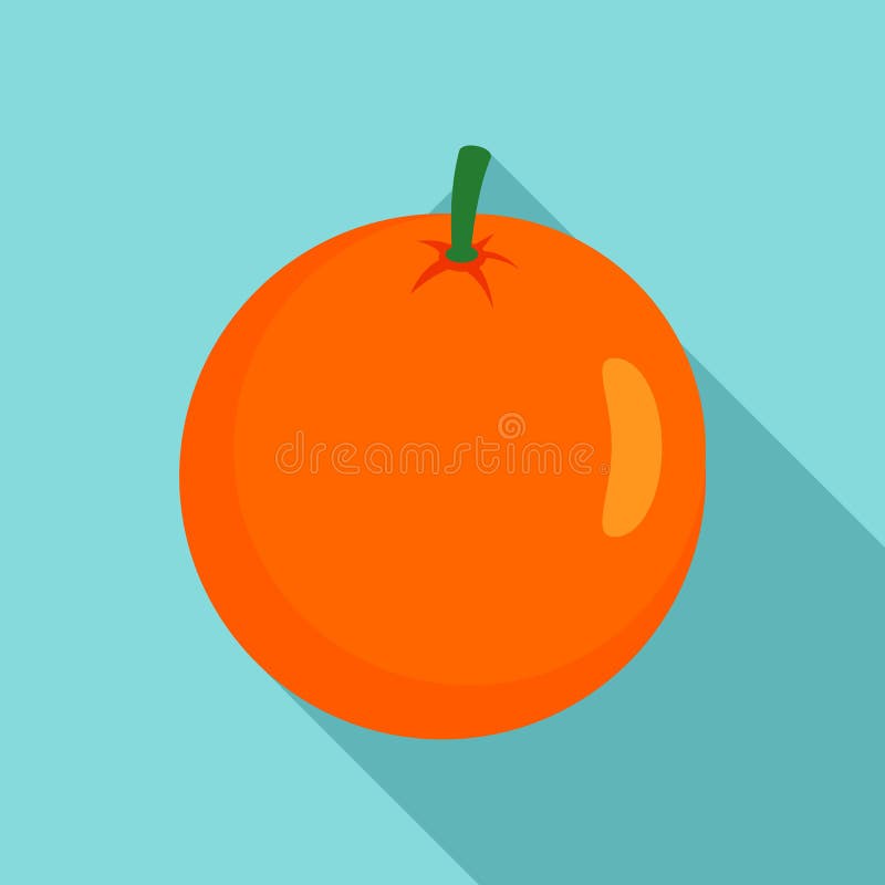 Whole Grapefruit Icon, Flat Style Stock Vector - Illustration of flat ...