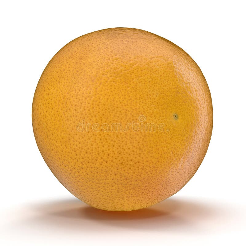 Whole Grapefruit Isolated On White Background 3D Illustration Stock ...