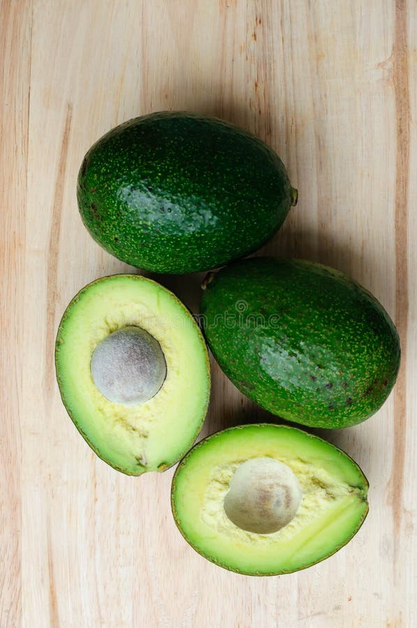 A Pair of Hass Avocados on the Tree Stock Image - Image of growing ...