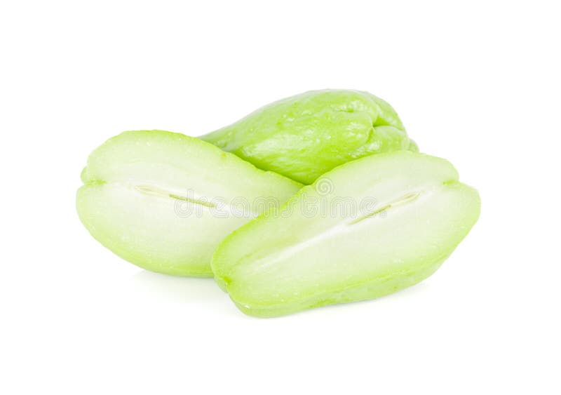 Whole Sliced Fresh Chayote Stock Photos - Free & Royalty-Free Stock ...