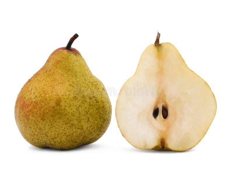 Pear and half Pear stock photo. Image of food, juicy - 18093096