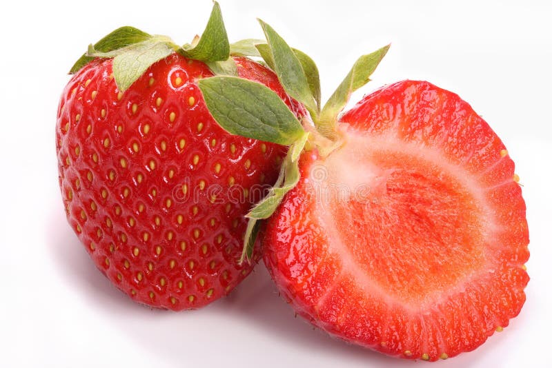 Whole and half strawberry stock image. Image of berry - 31548735