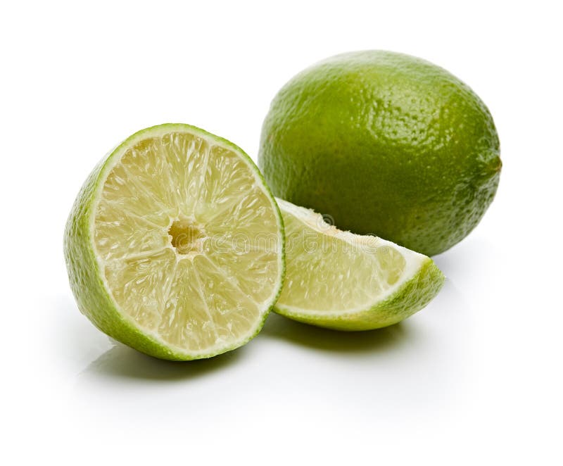 234 Whole Lime Half Quarter Slice Isolated White Stock Photos - Free ...