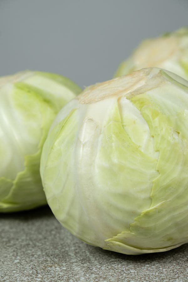 Whole Heads of Fresh White Cabbage Close-up. Stock Photo - Image of background, diet: 356179388