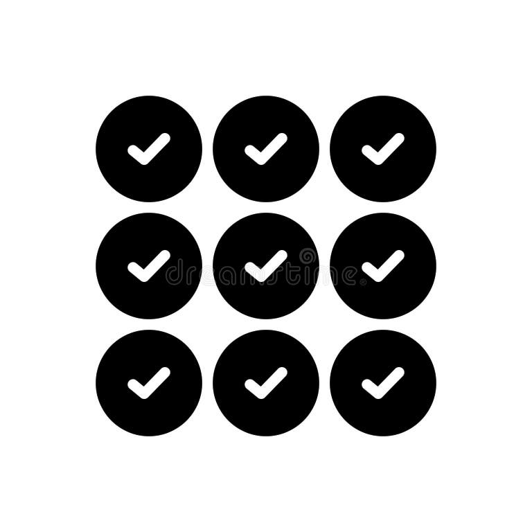 Black Solid Icon for Whole, Full and Entire Stock Vector - Illustration ...