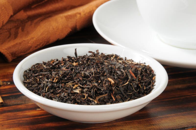 Whole leaf black tea stock image. Image of black, china - 34407475