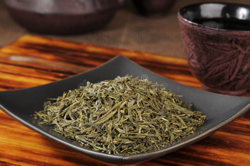 Whole leaf green tea stock photo. Image of teapot, nutritious - 41285726