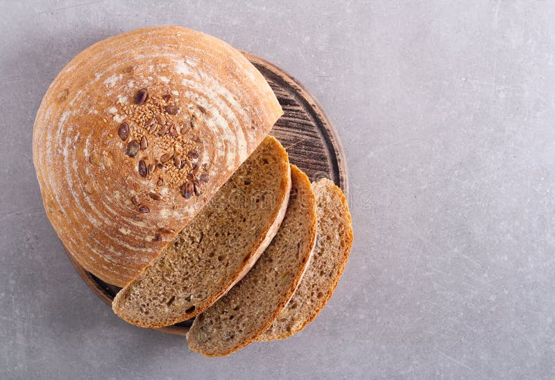 Whole Meal Homemade Seed Bread, Sliced Stock Image - Image of healthy ...