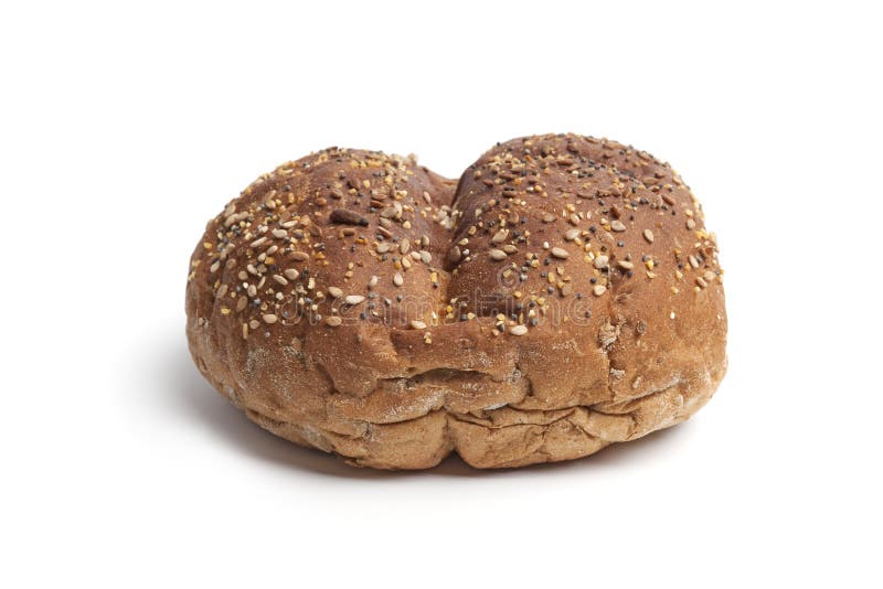 Whole Multi Grain Bread Roll Stock Photo - Image of white, studio: 15735378