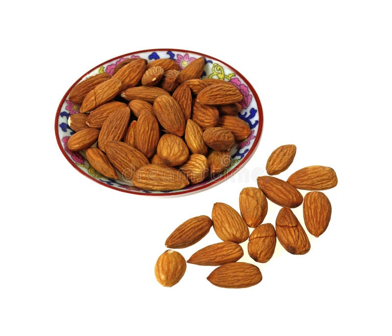 Whole Natural Almonds stock photo. Image of shape, small - 24406098