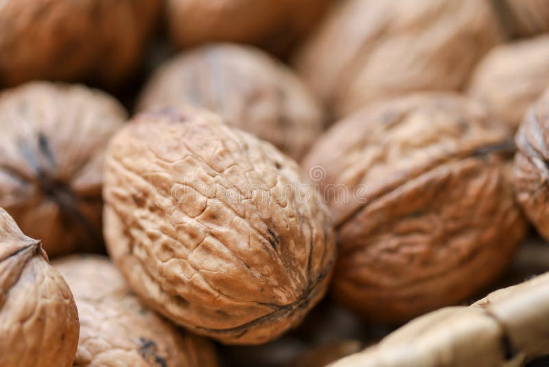 Whole nuts close up stock image. Image of ingredient - 171768507