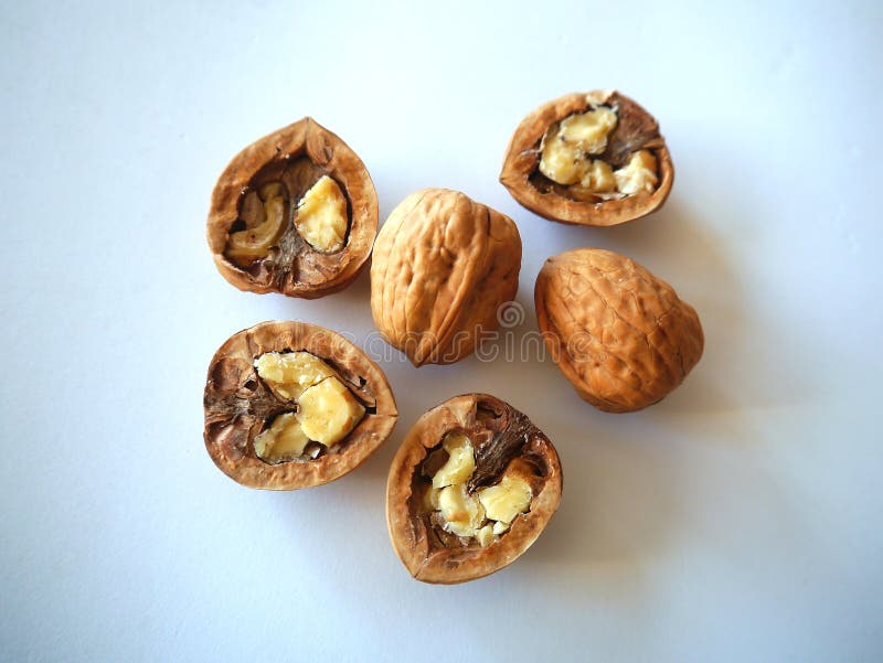 Whole Nuts and Items To Eat Stock Image - Image of food, isolated ...