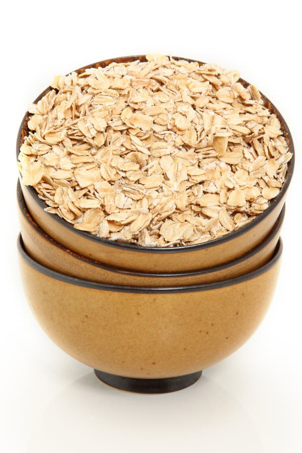 Whole Oats in Bowl stock photo. Image of flour, staple - 18578828