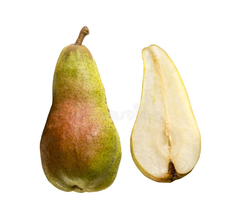 Pear half eaten stock image. Image of ground, holes, eating - 10748557