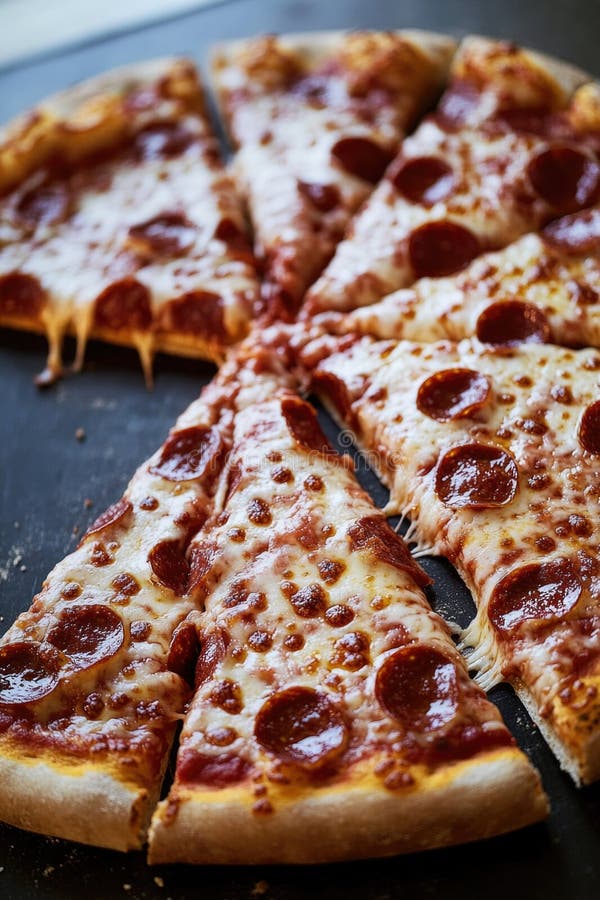 Whole Pepperoni Pizza stock image. Image of food, crust - 359895991