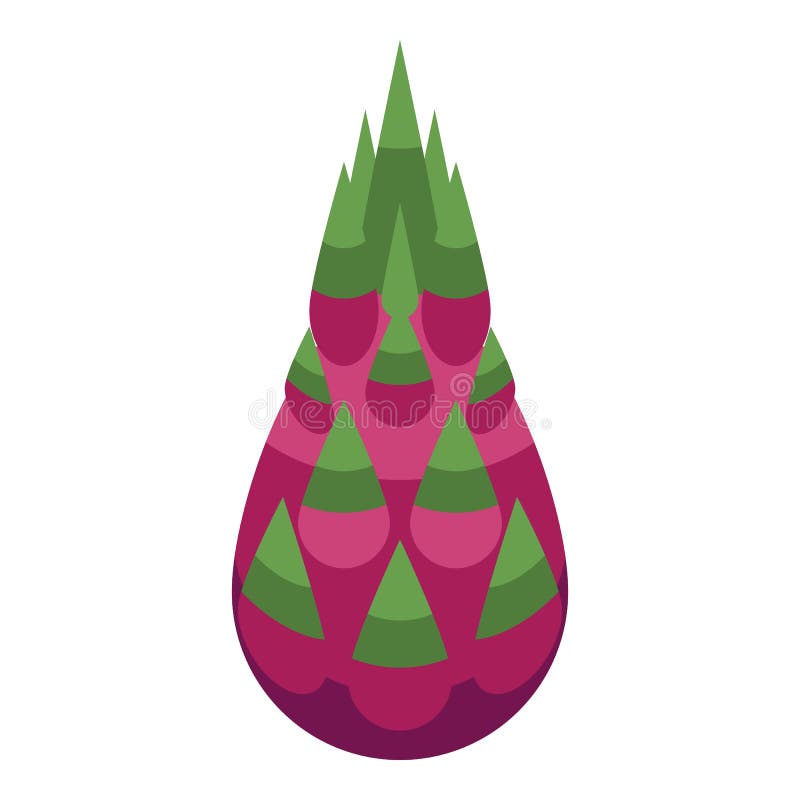 Slice Pitaya Icon, Isometric Style Stock Vector - Illustration of ...