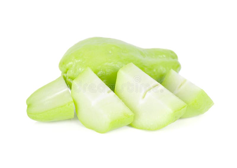 Whole Sliced Fresh Chayote Stock Photos - Free & Royalty-Free Stock ...