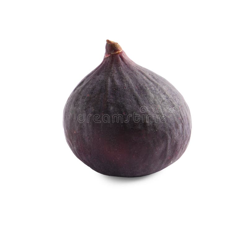 Whole Ripe Fresh Fig Isolated on White Stock Image - Image of eating ...