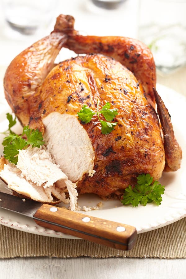 Whole Roasted Chicken stock image. Image of gourmet, juicy - 43831547