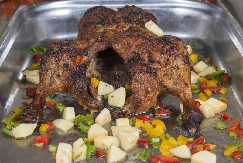 Whole Roasted Duck at a Restaurant Buffet Stock Image - Image of luxury ...
