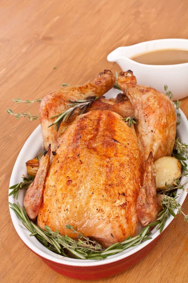 Whole Roasted Stuffed Turkey Stock Image - Image of cuisine, roasted ...