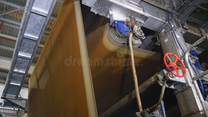 Cardboard Transported by Production Line in Workshop Stock Video ...