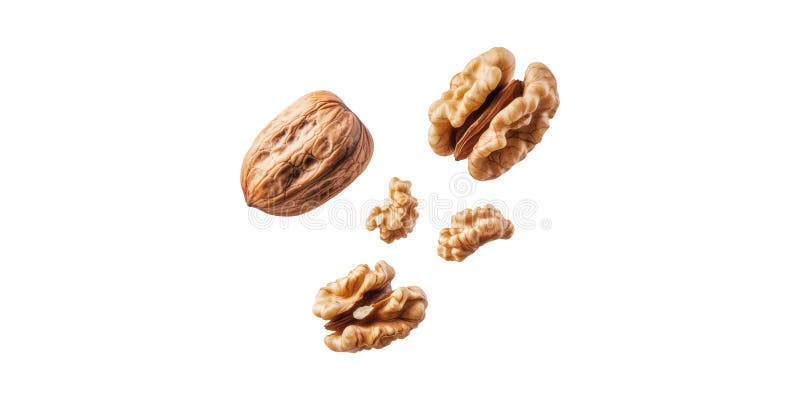 Whole and Shelled Walnuts. Nutritious Snack and Healthy Fat Source ...