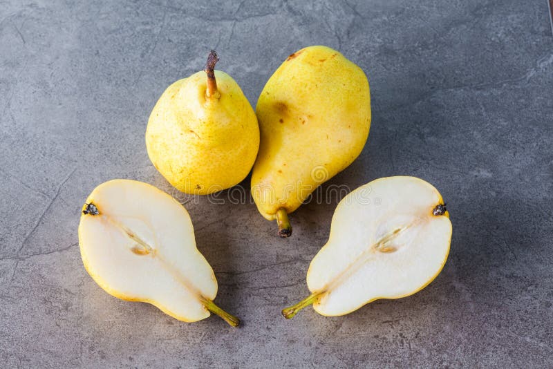 Whole Sliced Corella Pears Stock Photos - Free & Royalty-Free Stock ...