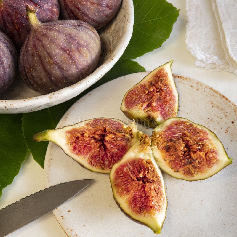 Whole and sliced figs stock photo. Image of vitamin - 229270208