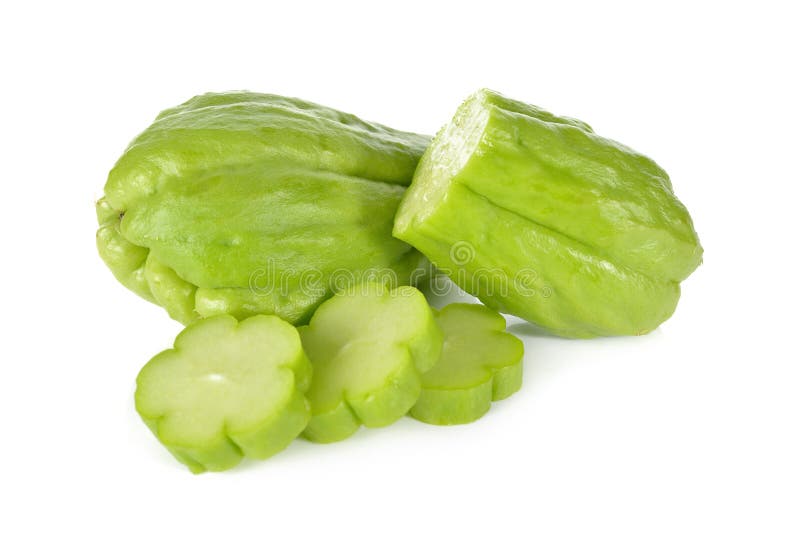 Whole Sliced Fresh Chayote Stock Photos - Free & Royalty-Free Stock ...
