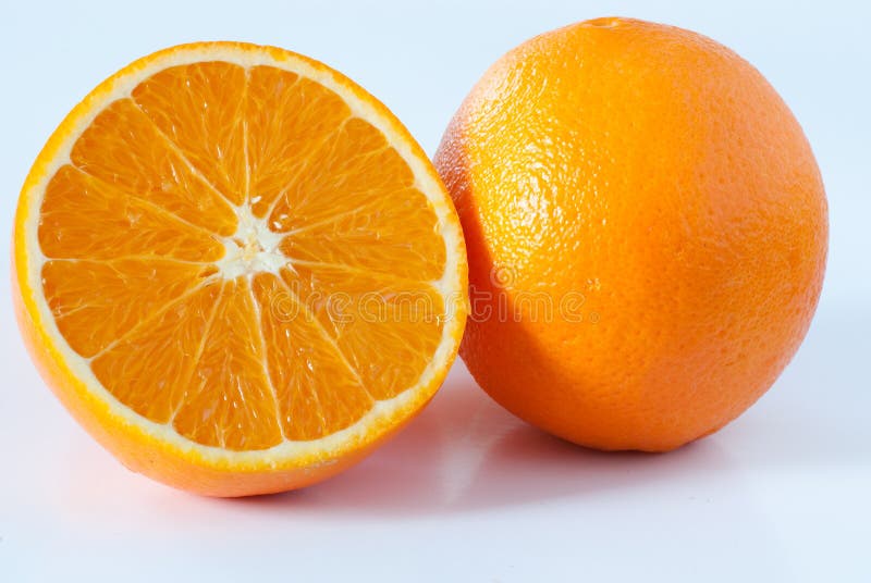 Whole and split oranges stock image. Image of macro, orange - 13097601