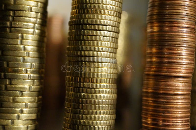 A Packet of Euro Cent Coins Stock Photo - Image of financial, business ...