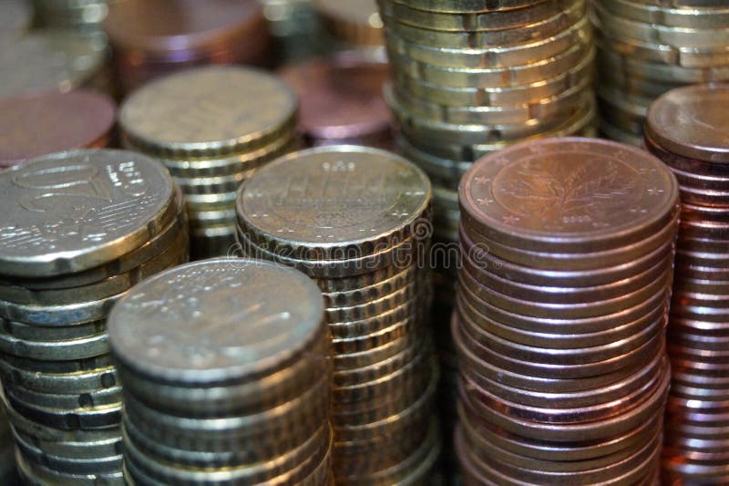 A Packet of Euro Cent Coins Stock Image - Image of euro, cash: 133378587