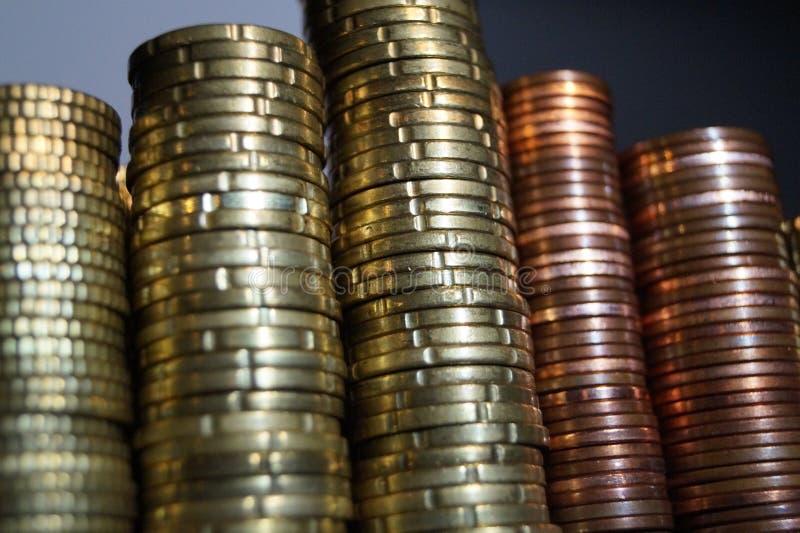 A Packet of Euro Cent Coins Stock Photo - Image of pennies, financial ...