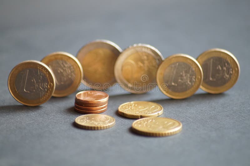 A Packet of Euro Cent Coins Stock Image - Image of financial, money ...
