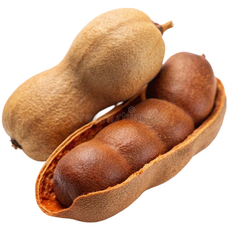 A Whole Tamarind with a Brown, Pod-like Skin. Stock Photo ...