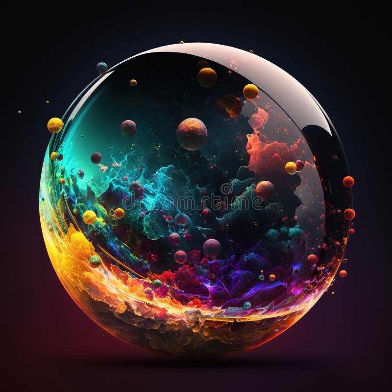 The Whole Universe is Conceptualised in a Bubble. Generative AI Stock ...