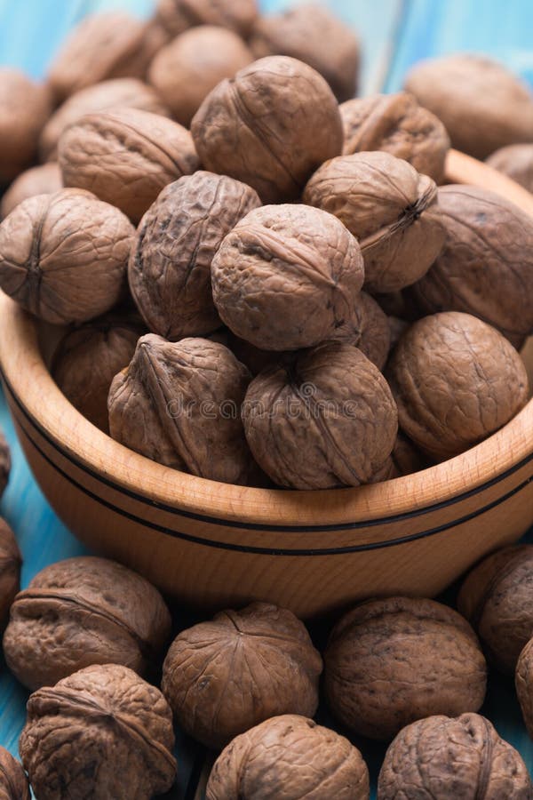 Whole walnut shells stock image. Image of food, organic - 168925537