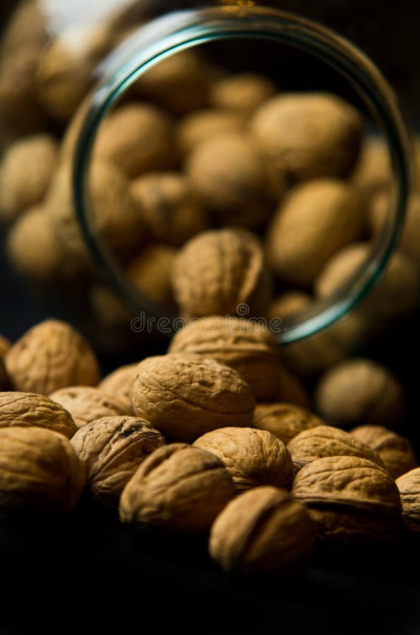 Whole Walnuts. Natural Walnut Background Pattern Texture. Abstract ...