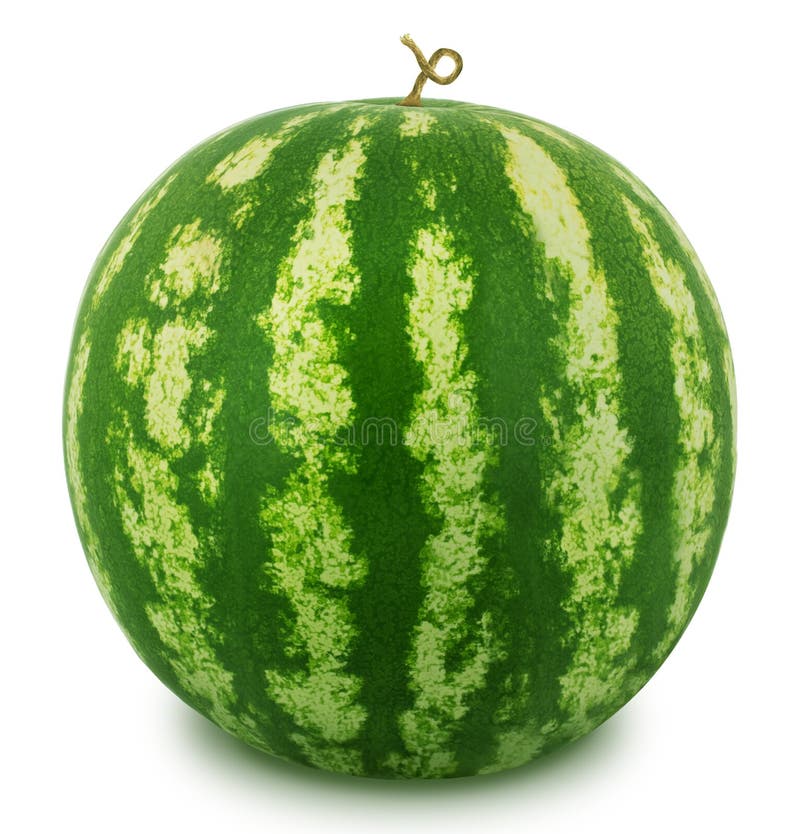 Whole Watermelon On A White Background. Stock Photo - Image of cocktail ...