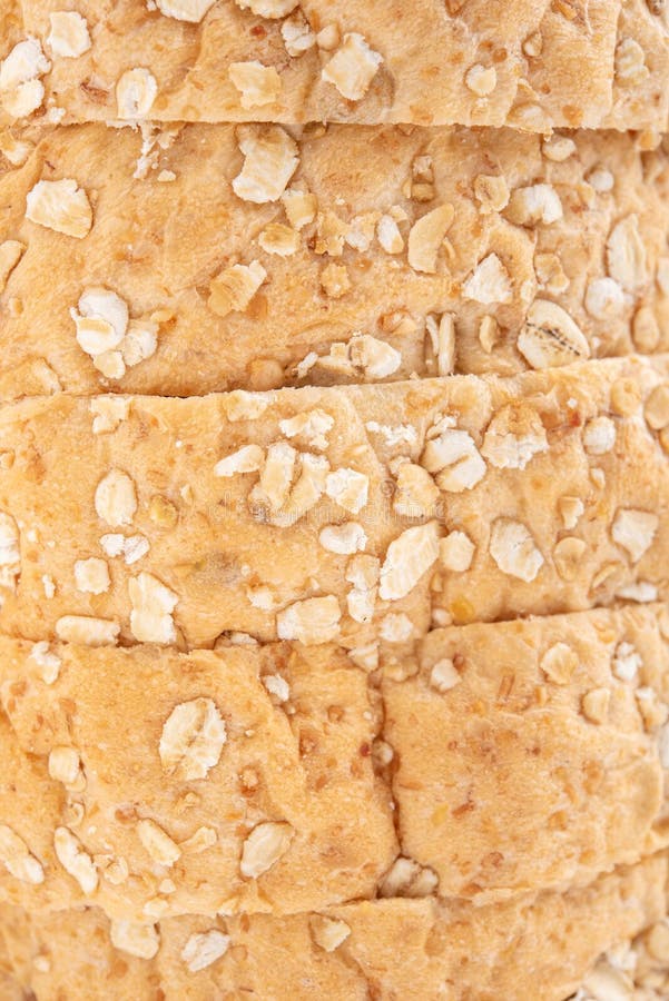 Whole Wheat Bread, Isolated on White Background Stock Image - Image of ...