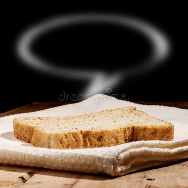 Whole Wheat Bread on Kitchen Table Stock Image - Image of bakery ...