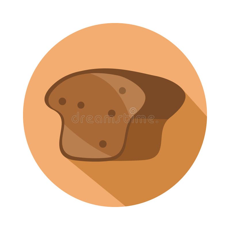 Whole Wheat Bread Menu Bakery Food Product Block and Flat Icon Stock ...