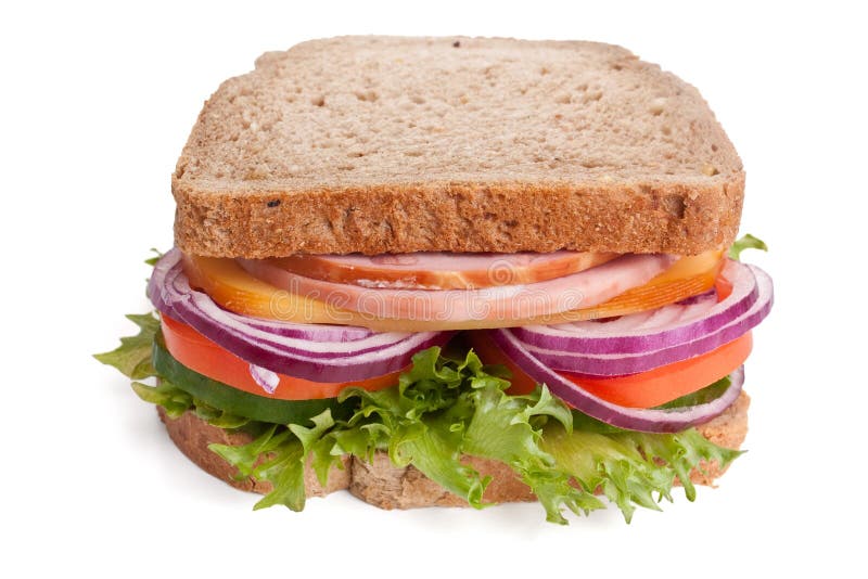 Whole Wheat Bread Sandwich stock photo. Image of cold - 39152876